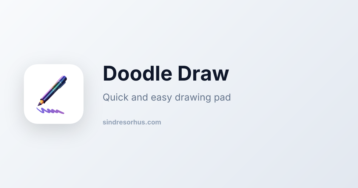 Doodle Draw — Sindre Sorhus